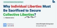 Why Individual Liberties Must Be Sacrificed to Secure Collective Liberties