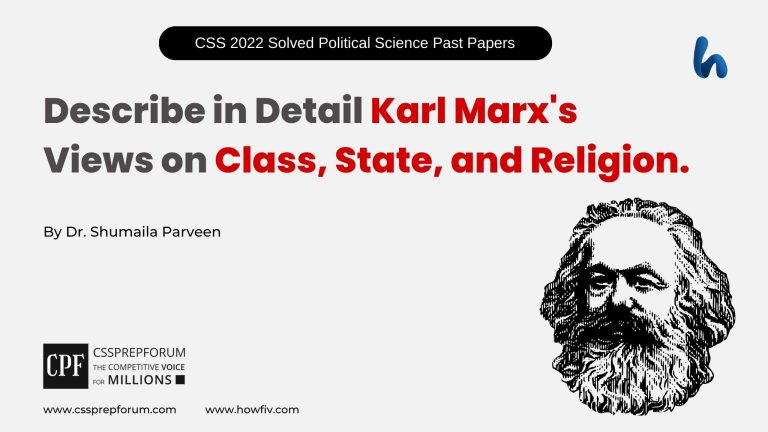 Karl Marx's views on class, state, and religion
