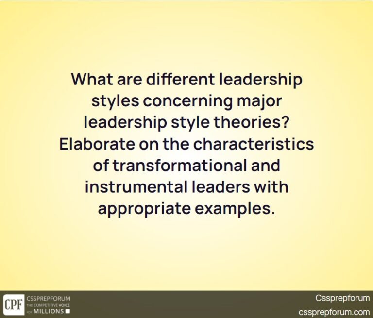 What are different leadership styles concerning leadership