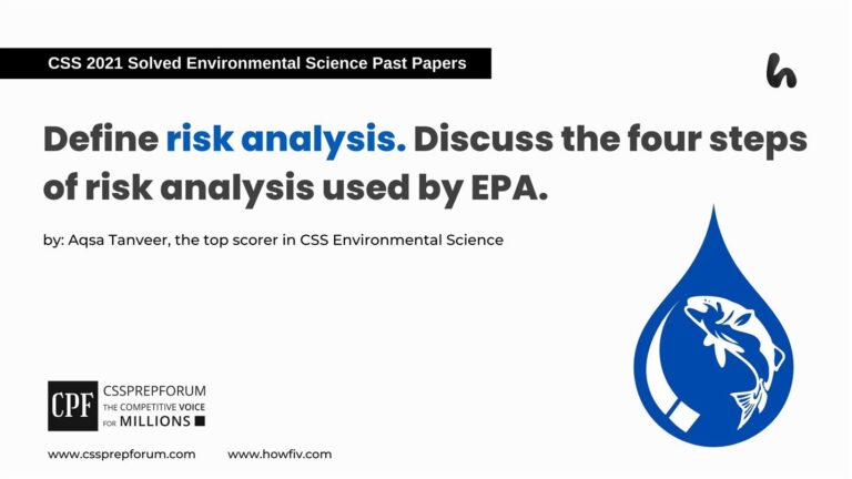 Discuss the four steps of risk analysis used by EPA