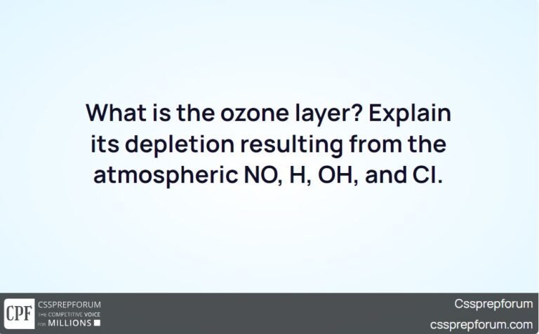 What is the ozone layer | CSSPrepForum