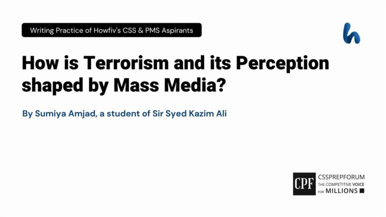 How is Terrorism and its Perception shaped by Mass Media?