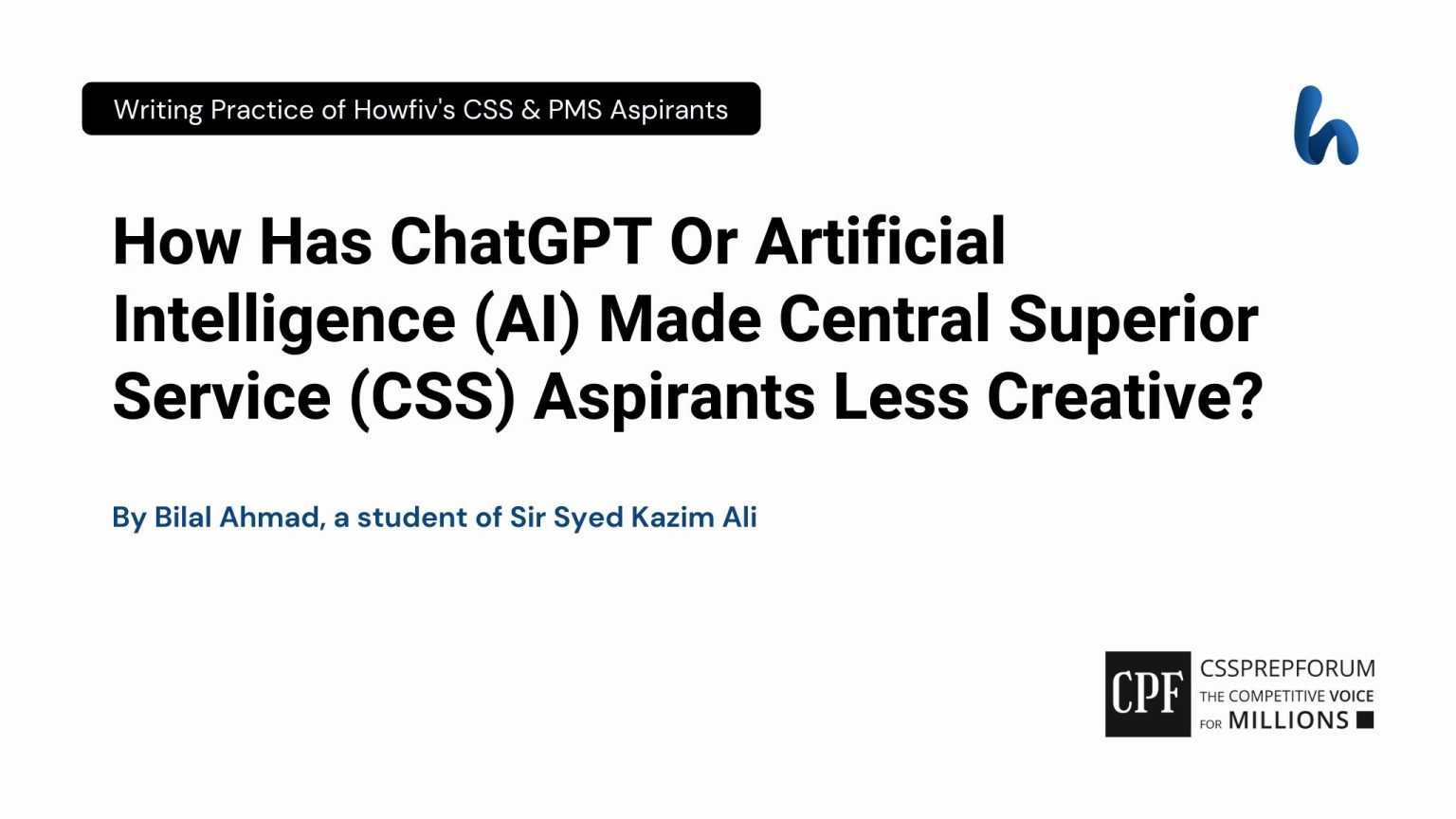Chatgpt Makes Css Aspirants Less Creative Cssprepforum