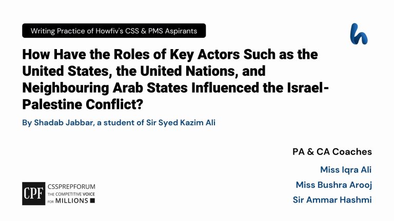 International Key Actors and the Israel-Palestine Conflict