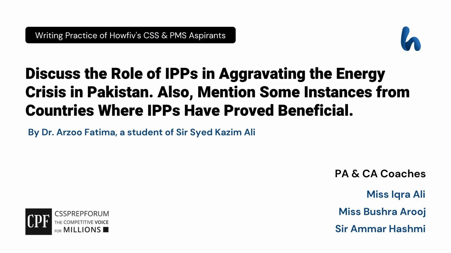 Role of IPPs in Aggravating the Energy Crisis