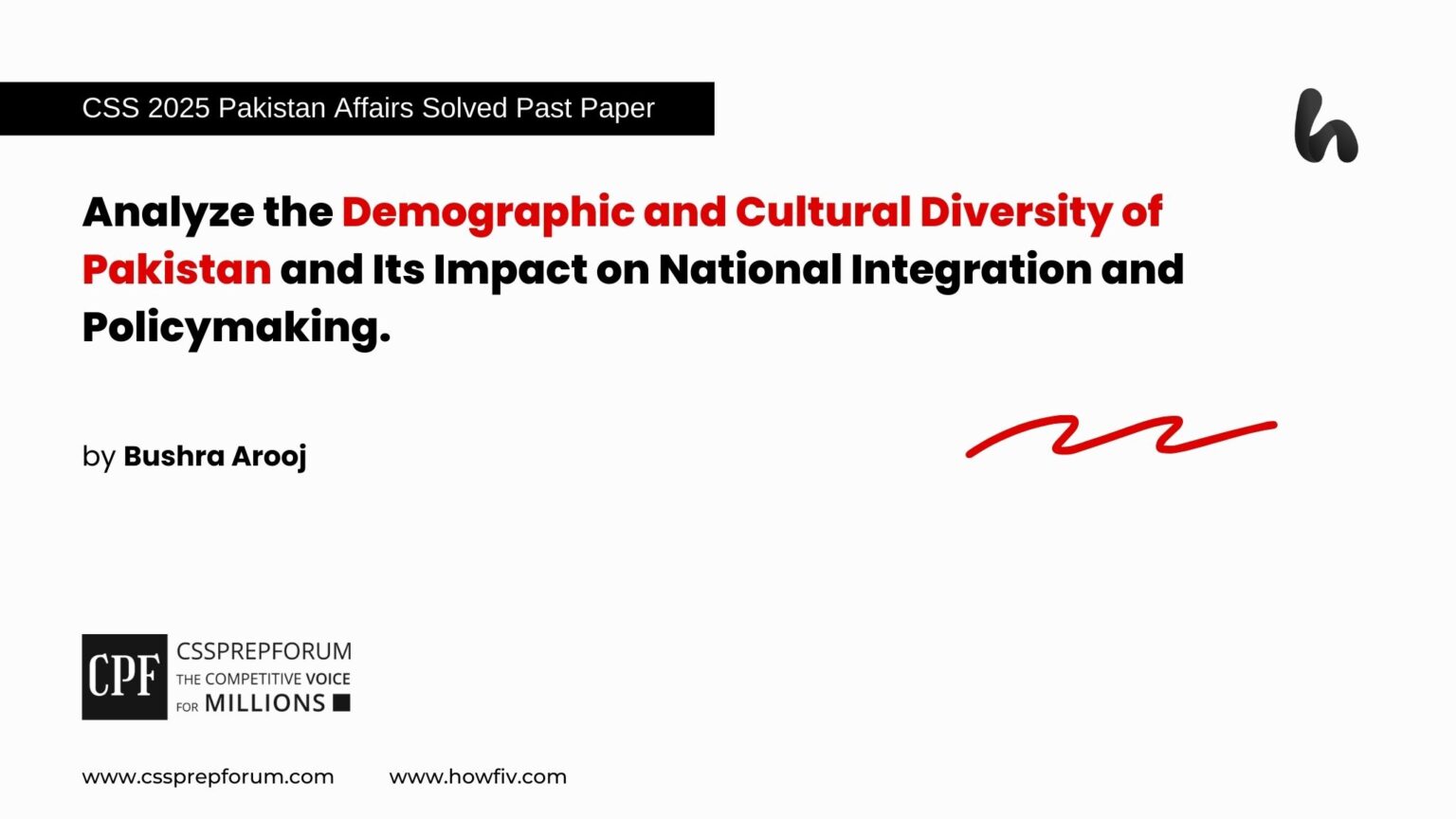 The Demographic and Cultural Diversity of Pakistan