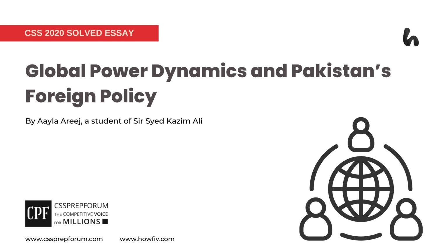 Global Power Dynamics and Pakistan’s Foreign Policy